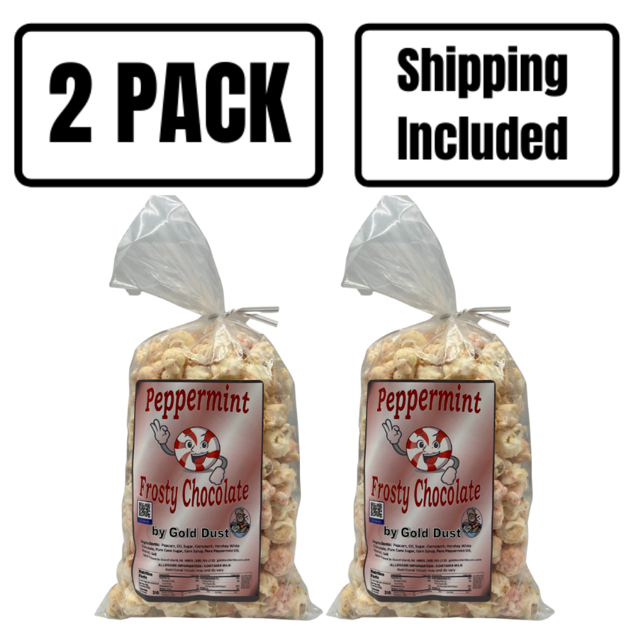 Gourmet Peppermint White Chocolate Covered Kettle Corn | 5 oz. bag | 2 – BuyNebraska.com