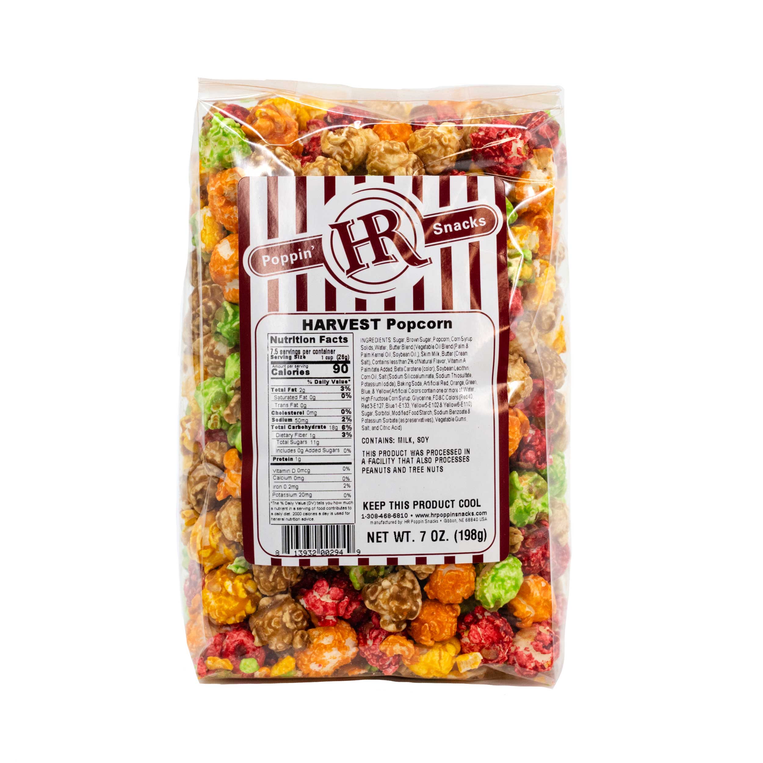 Harvest Fall Themed Popcorn | 7 oz | HR Poppin' Snacks – BuyNebraska.com
