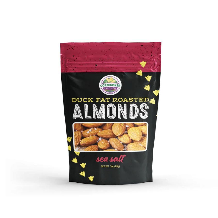 Duck Fat & Sea Salt Roasted Almonds | 3 oz | Cornhusker Kitchen ...