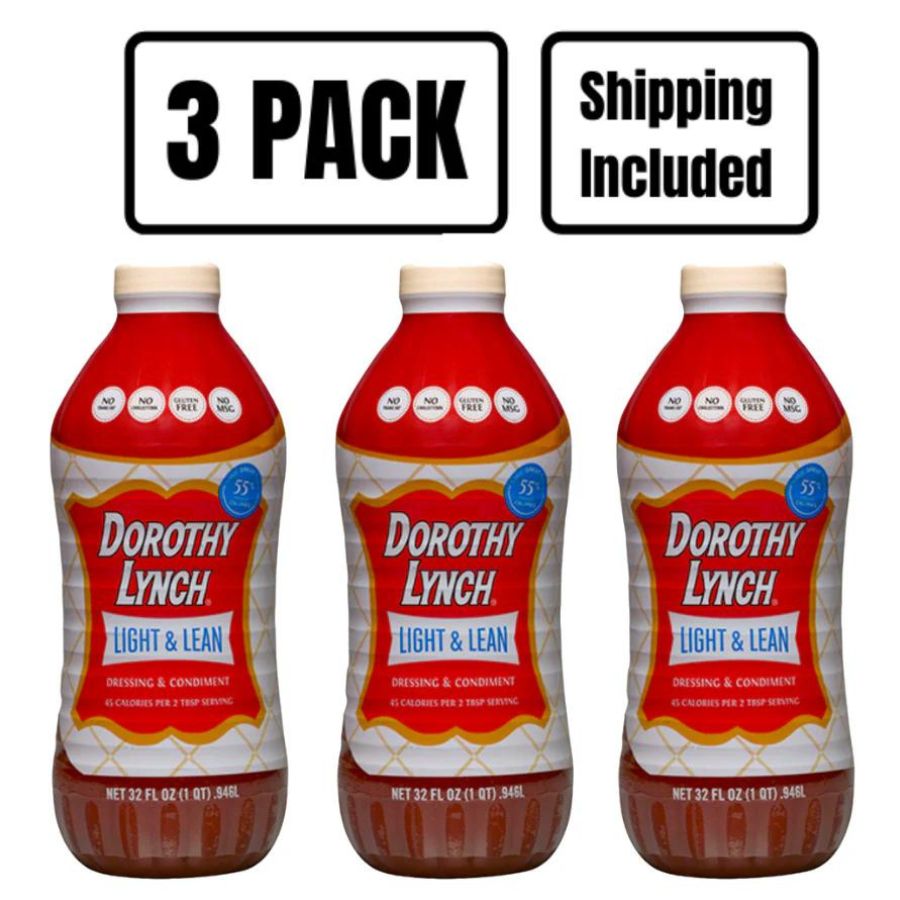 Light and Lean Dorothy Lynch Salad Dressing | Pack of 3 | 32 oz | Glut ...