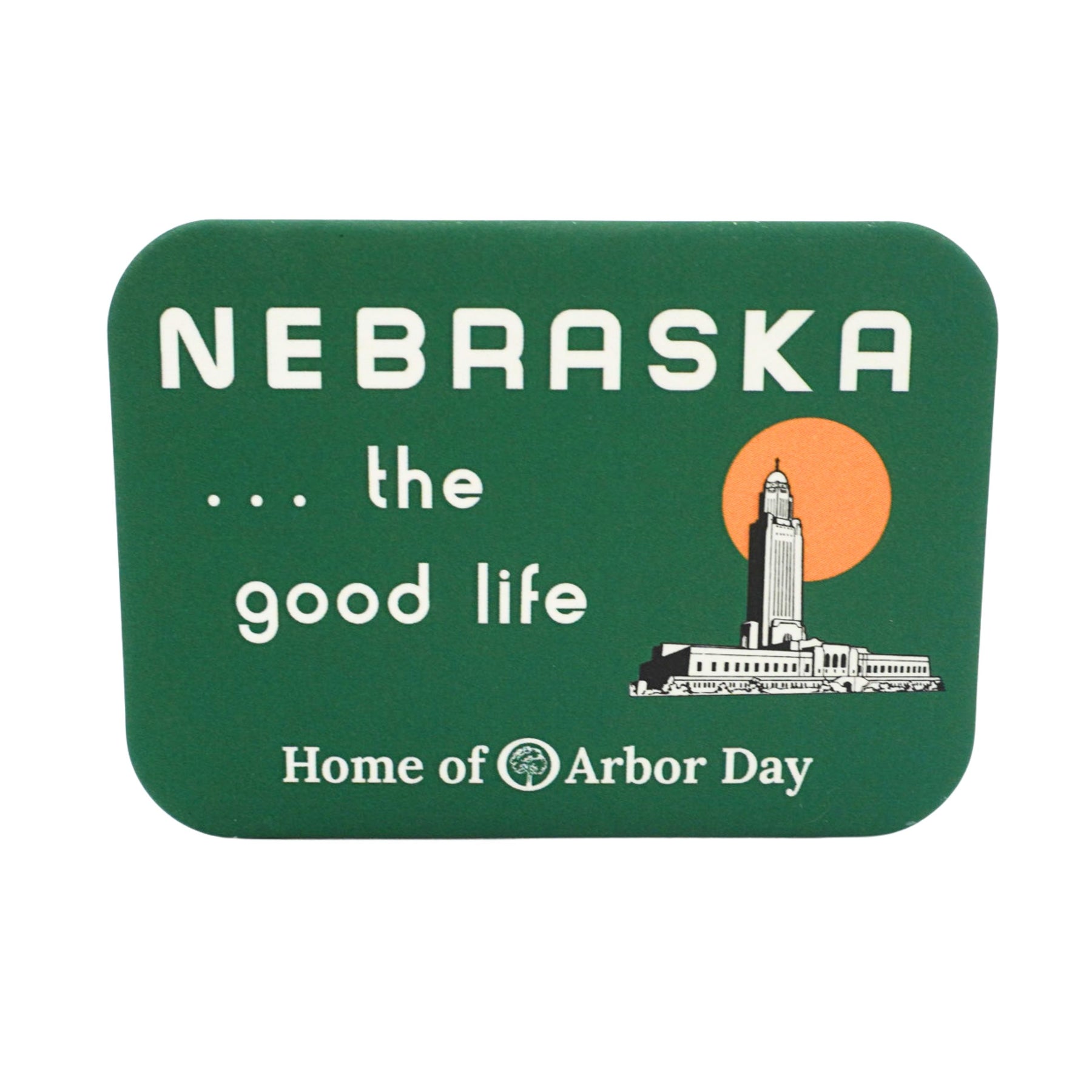 Nebraska the Good Life Magnet | State Capitol | 4" x 2" | Nebraska Sta ...