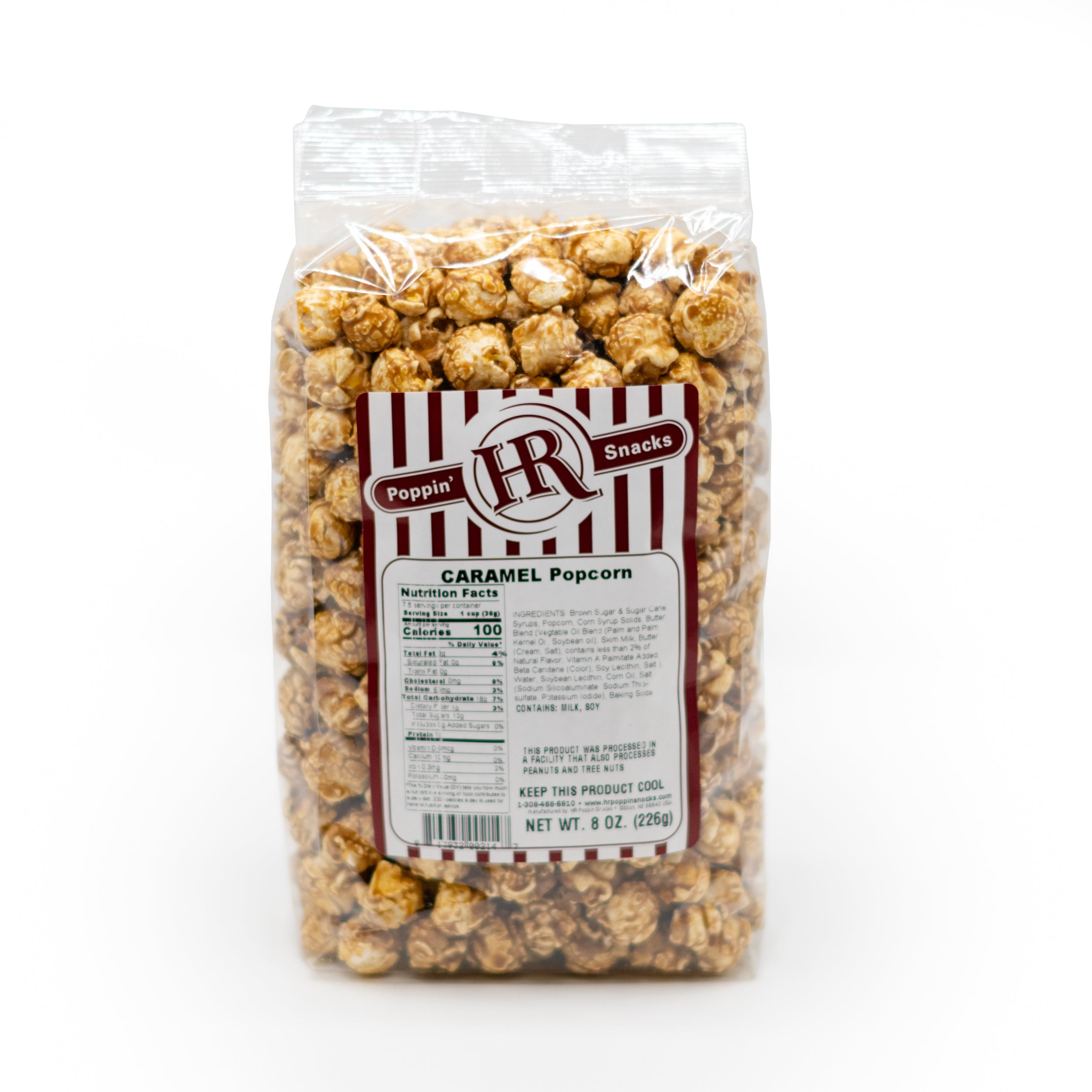 Caramel Popcorn | 8 oz. | Buttery Caramel Coated Popcorn | Rich Flavor ...