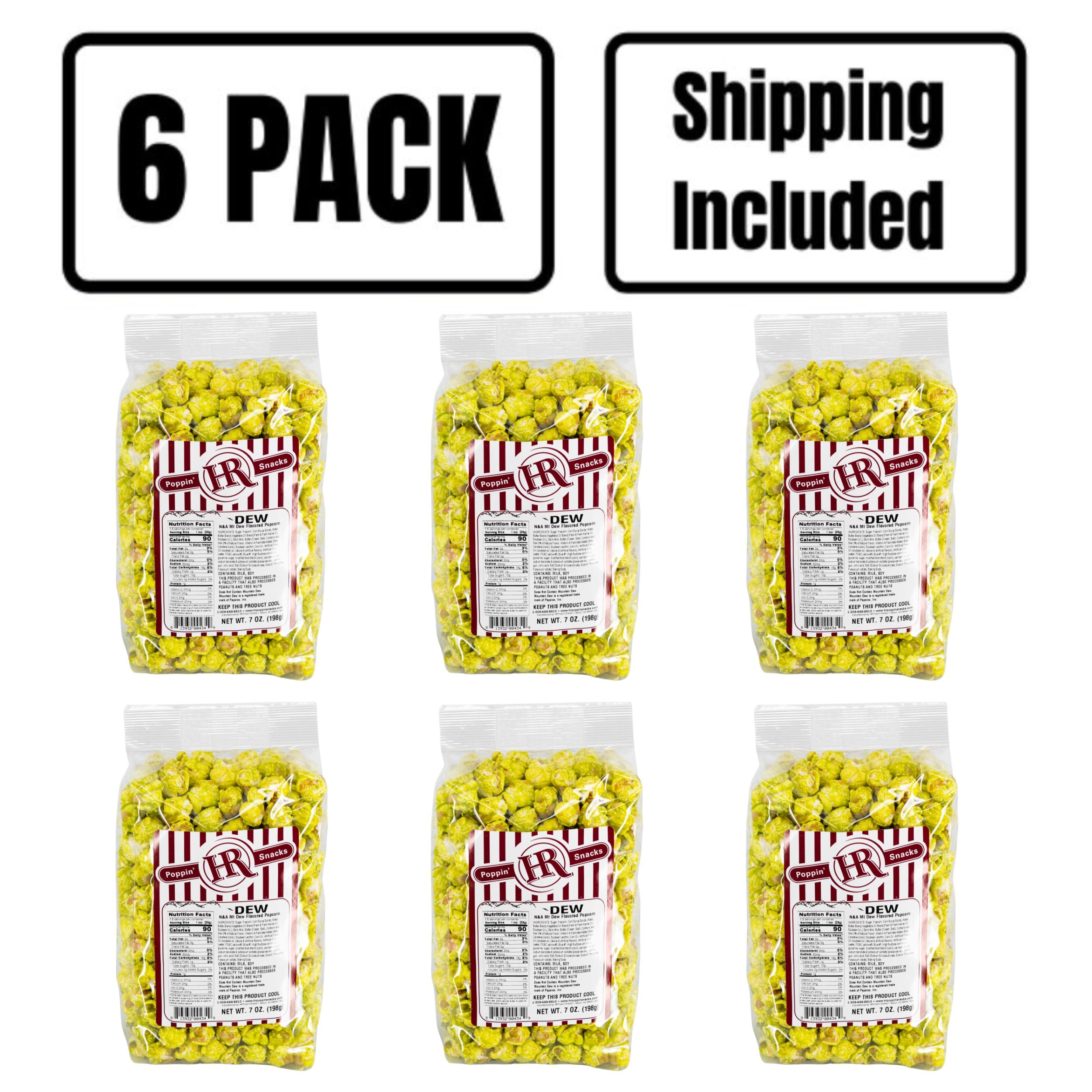Dew Soda Popcorn | Pack of 6 | 7 oz | Shipping Included | HR Poppin' S ...