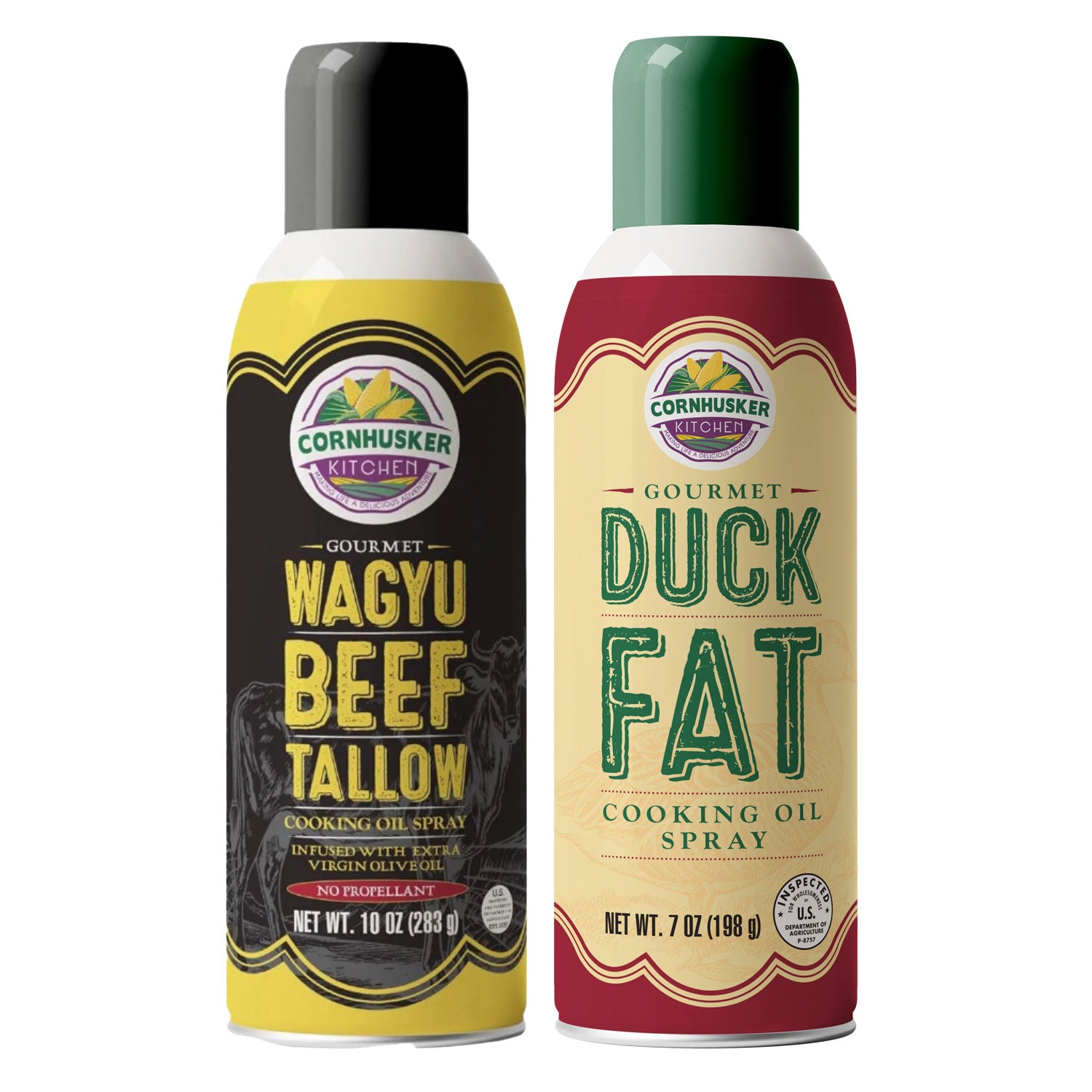 Cooking Oil Spray Bundle | Duck Fat & Beef Tallow | Cornhusker Kitchen ...