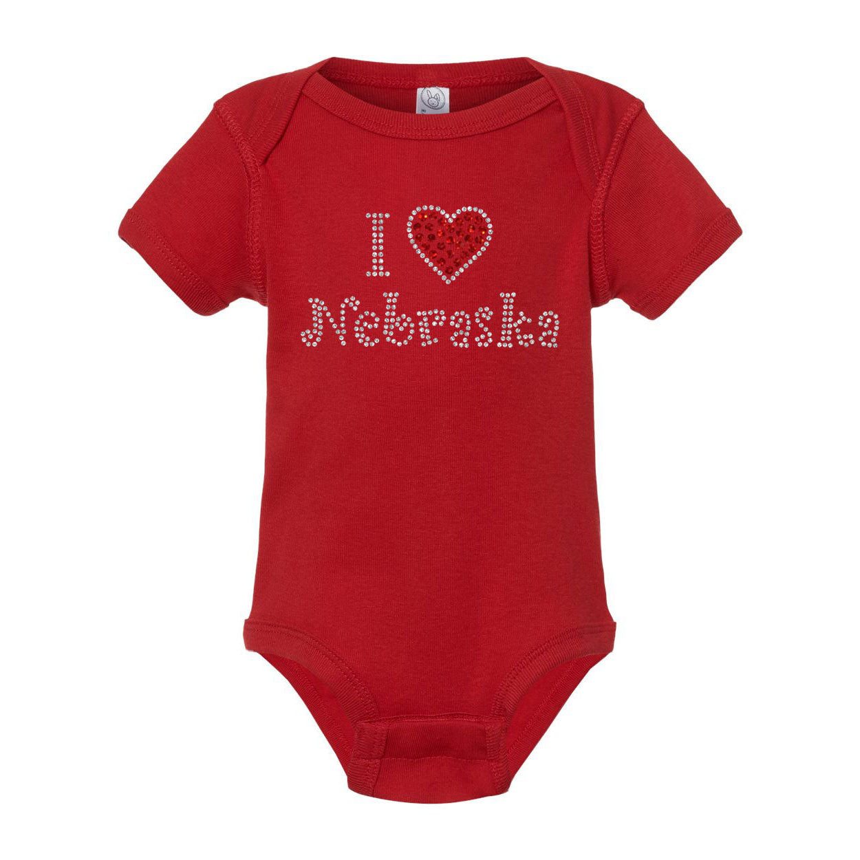 "I ️ Nebraska" Rhinestone Baby Onesie | Multiple Sizes | Nature Finds ...