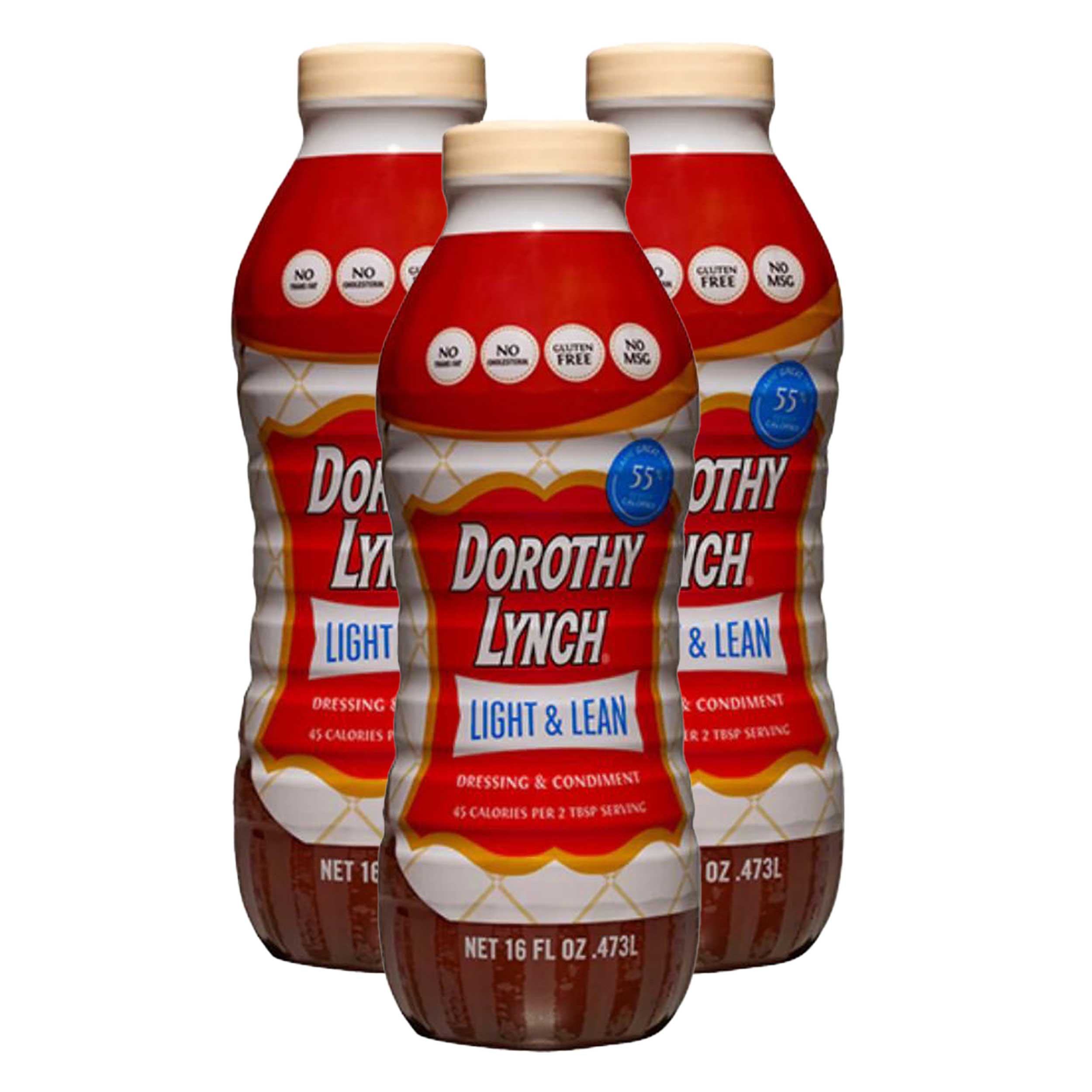 Light and Lean Dorothy Lynch Salad Dressing | Pack of 3 | 16 oz | Glut ...