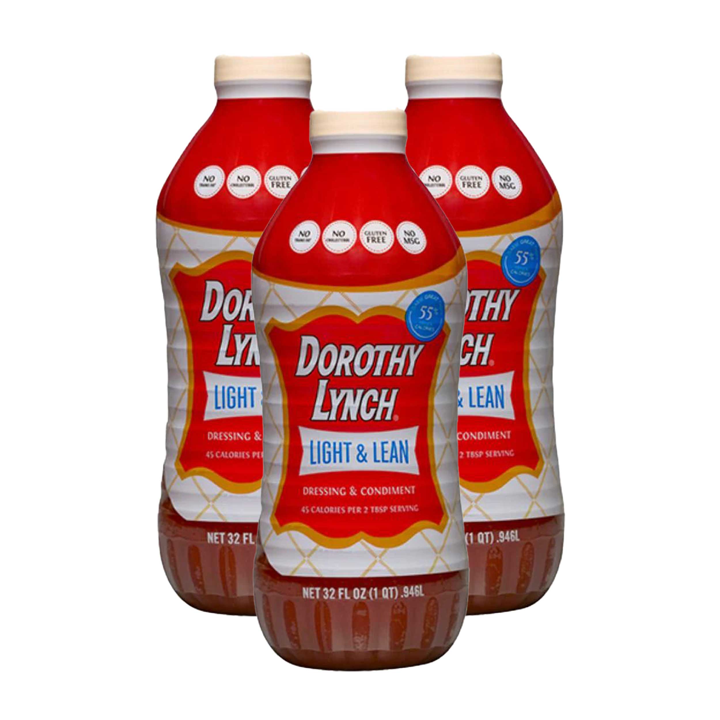 Light and Lean Dorothy Lynch Salad Dressing | Pack of 3 | 32 oz | Glut ...