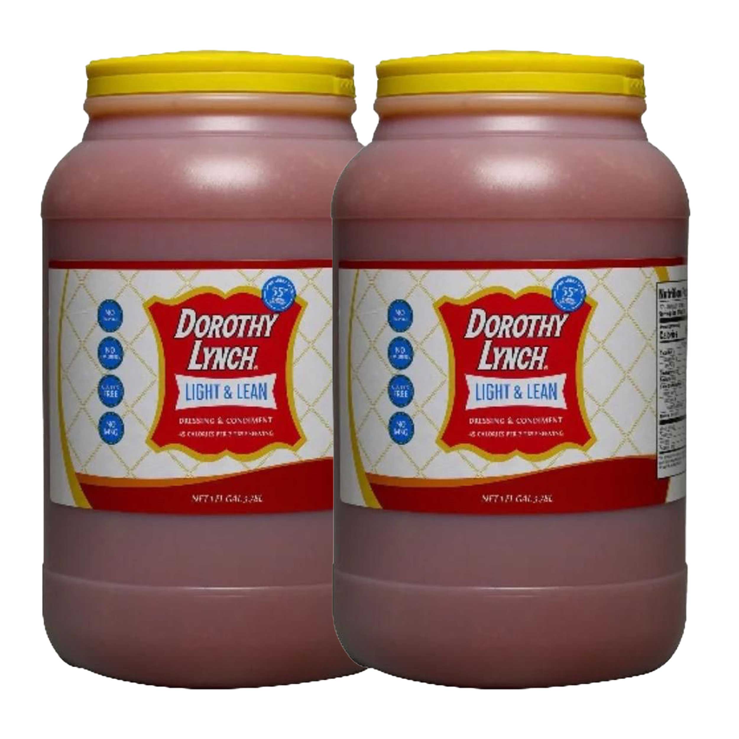 Light and Lean Dorothy Lynch Salad Dressing | Pack of 2 | Gallon | Glu ...