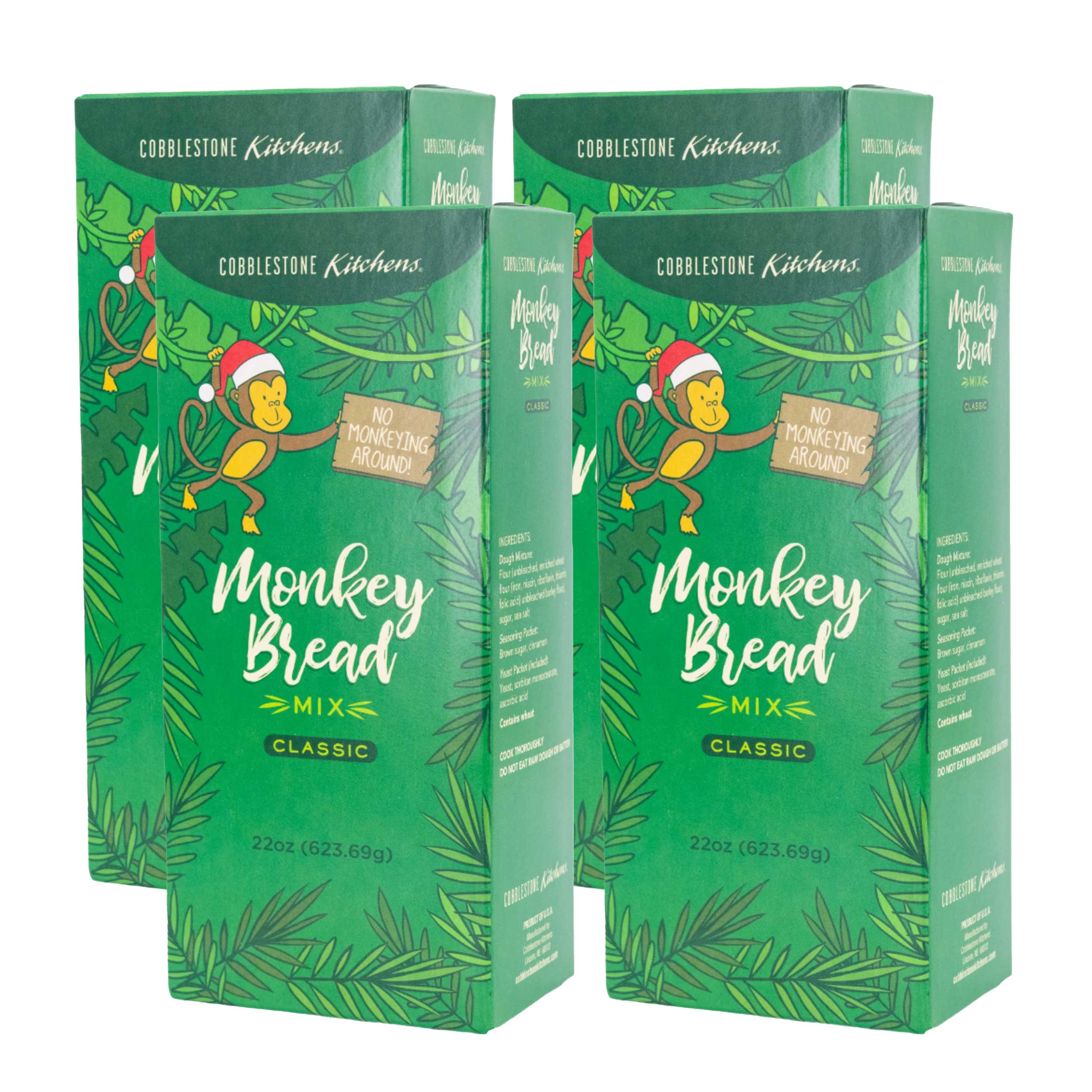 Sweet Cinnamon Monkey Bread Mix | Pack of 4 | 22 oz | Cobblestone Kitc ...