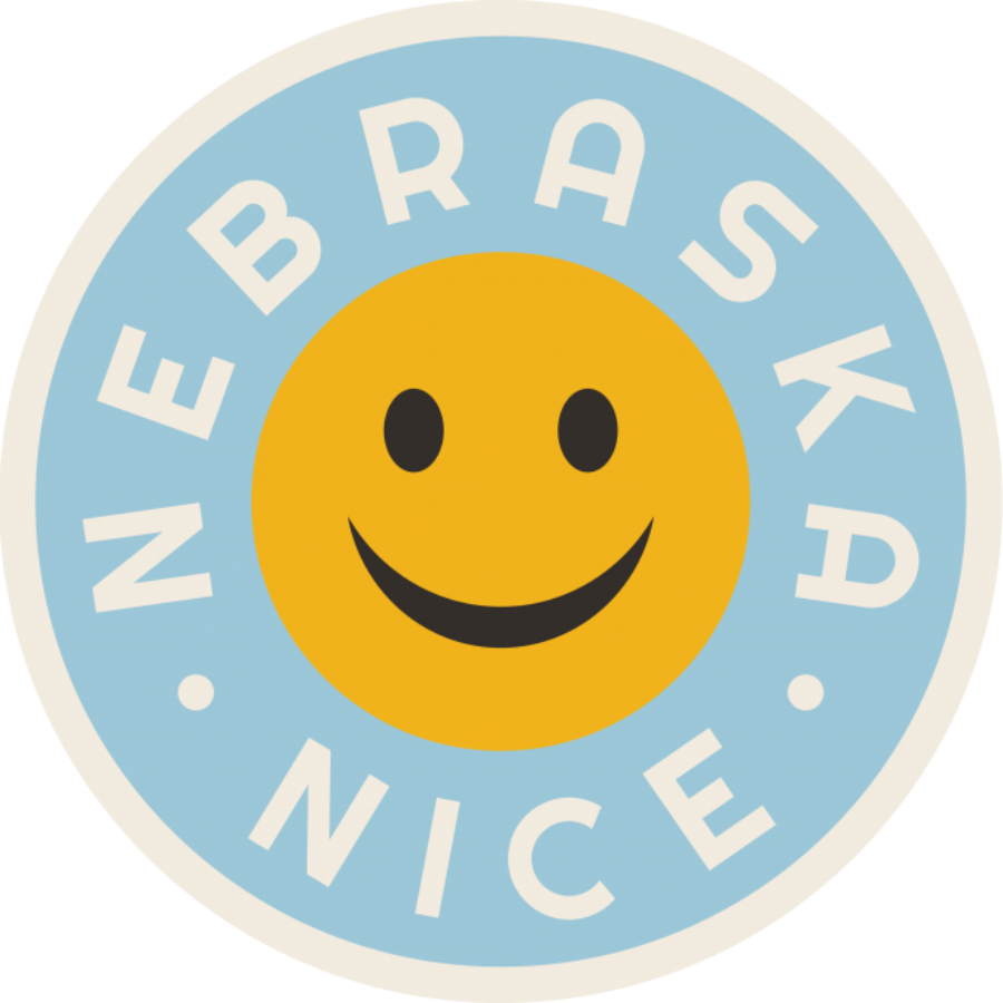 Nebraska Nice Weather Resistant Sticker | HEARTlandia – BuyNebraska.com